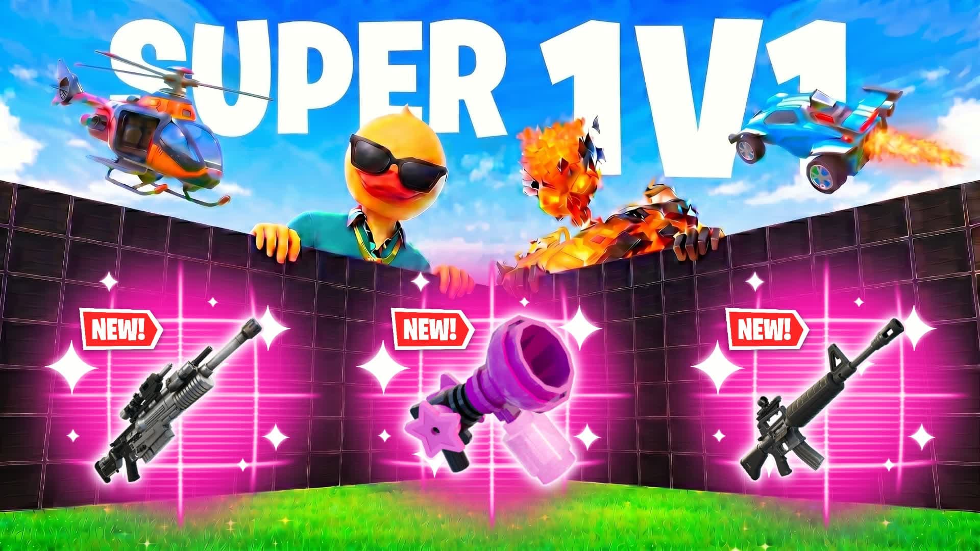 SUPER 1V1 ALL GUNS & VEHICLES (1657-9486-8817) by ivaar - Fortnite ...